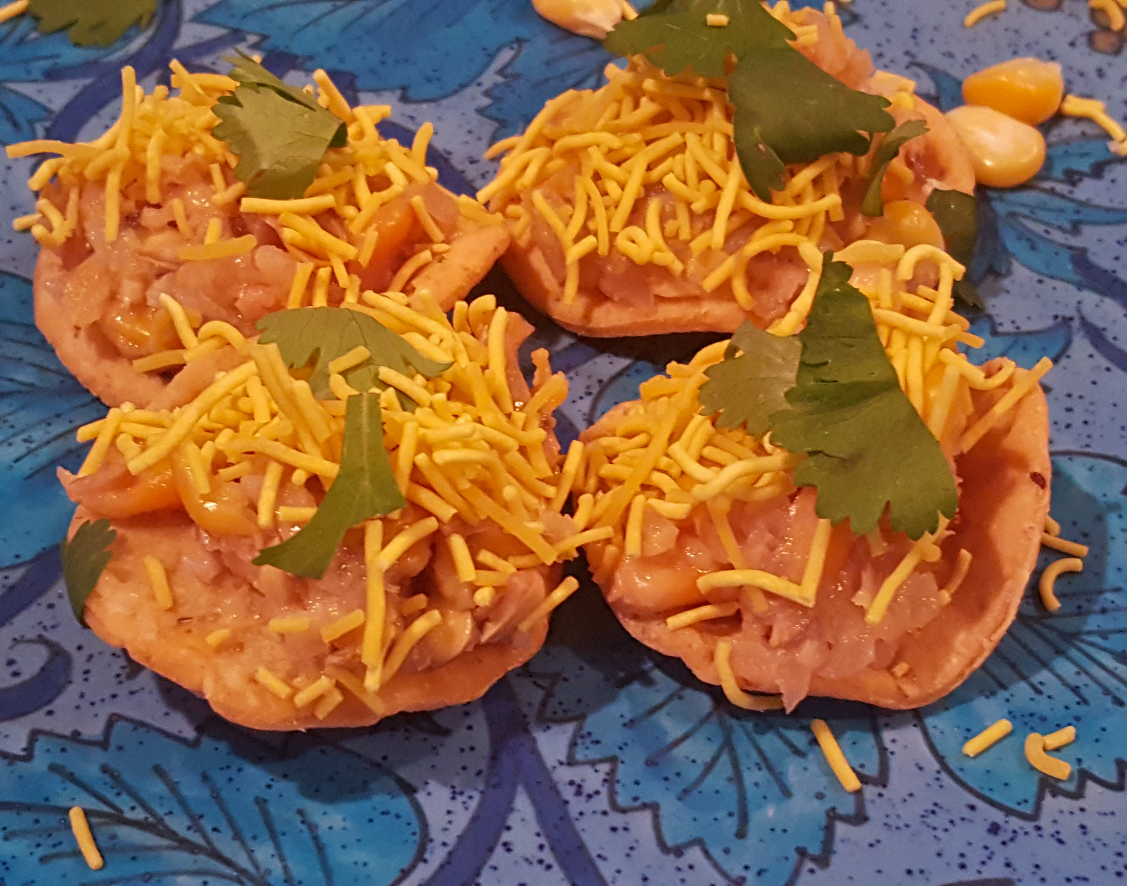 Corn Sev Puri Chaat – Sprouting Kitchen